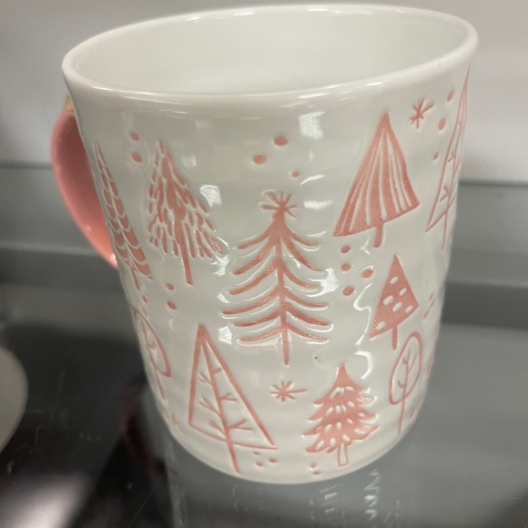 Primo Design | Holiday | Pink Christmas Trees Ceramic Coffee Mug Primo ...